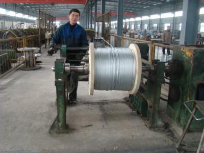 Cina Filo d'acciaio galvanizzato sopraelevato del cavo elettrico con materiale d'acciaio ad alto tenore di carbonio in vendita