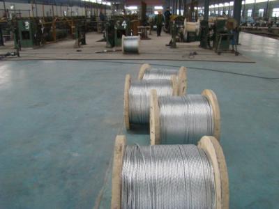 Cina Filo d'acciaio galvanizzato sopraelevato del cavo elettrico con materiale d'acciaio ad alto tenore di carbonio in vendita