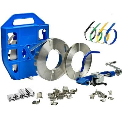 Cina Stringhe in acciaio inossidabile, SS304 / SS316, lunghezza 30 metri,9.5 mm di larghezza, spessore 0,58 mm in vendita
