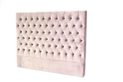 China Europe style Luxury button tufted fabric bed with high headboard for sale