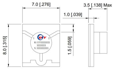 China X Band RF high frequency Isolator  Microstrip Isolator 7 to 12GHz with low power for sale