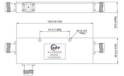 China High RF performance, ultra-competitive price 698 to 2700MHz – Directional Coupler can be customized for sale