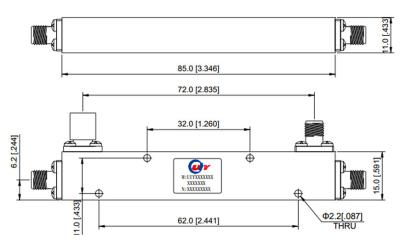 China High RF performance, ultra-competitive price 800 to 2500MHz – Directional Coupler can be customized for sale