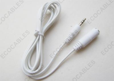 Cina Audio maschio bianco del cavo del cablaggio al cavo stereo femminile dell'adattatore in vendita