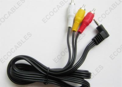 Cina Stereotipia ad angolo retto dell'audio cablaggio rosso giallo bianco al cavo di RCA in vendita