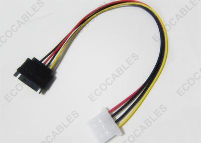 Cina Cavi di estensione di rame di potere del conduttore, cavo elettrico di SATA al cavo di Molex 4Pin in vendita