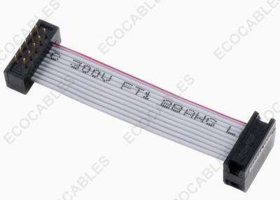 Cina Cavi a nastro piani del PVC, cavo a nastro molle 10P con il connettore del passo IDC di 2.54mm in vendita