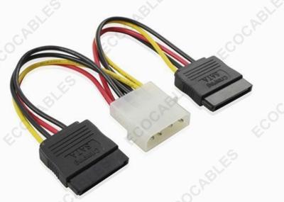 Cina LP4 2 alla femmina di SATA del perno maschio/2x 15 di Molex del perno del cavo 4 del separatore di potere di SATA in vendita