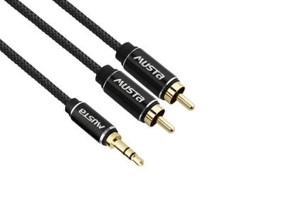 Cina Audio cavo dell'audio del cablaggio/3.5MM del ODM con il connettore di RCA di 2 maschi per il gioco del CD in vendita