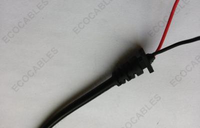 China Cable rojo y negro de la base del cable dos del negro de JST SMR con el ojal para los sistemas de seguridad en venta