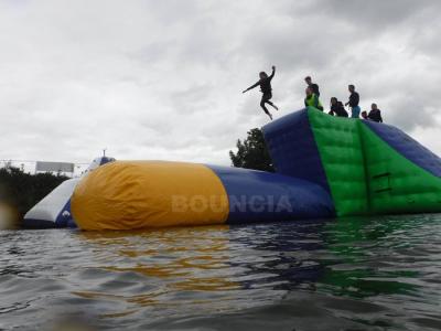 China Lake Floating Inflatable Water Park / Inflatable Water Games For Adults And Kids for sale