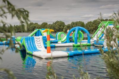 China Oxford Inflatable Aqua Fun Park / Customized Inflatable Water Park Games For Lake for sale