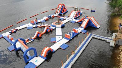 China Cambodia Water Games Inflatable Water Park Equipment For Kids and Adults for sale