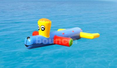 Cina corsa ad ostacoli gonfiabile dell'acqua della tela cerata del PVC di 0.9mm per lo stagno in vendita