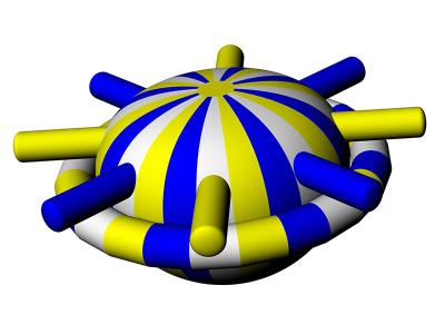 China Logotipo modificado para requisitos particulares que imprime el hilandero inflable/el agua inflable Saturns del agua del UFO en venta