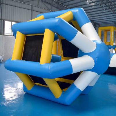 Cina ruota gonfiabile variopinta del criceto della tela cerata del PVC di 0.9mm per i giochi dell'acqua in vendita