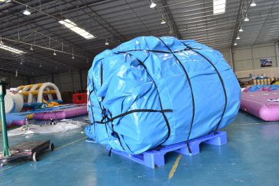 China PVC Tarpaulin Inflatable Water Slide With Pool For Water Park for sale