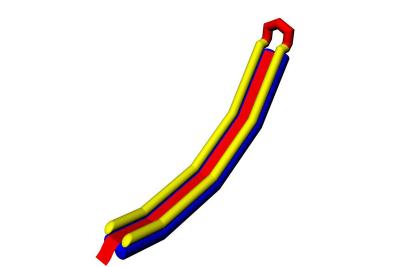 China De duurzame pvc-Dia van het Geteerd zeildoek Lange Opblaasbare Water voor Kust Te koop