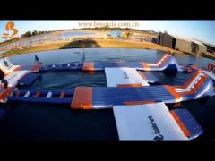 250 People Giant Inflatable Water Park Games, TUV Certificate Inflatable Wipeout Course