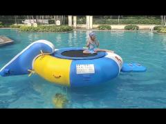 0.7mm Inflatable Water Trampoline Combo With Slide