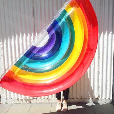 Cina Attrezzature per giochi d'acqua Piscina d'arcobaleno in PVC Piscine gonfiabili per divertimento Galleggianti per adulti in vendita