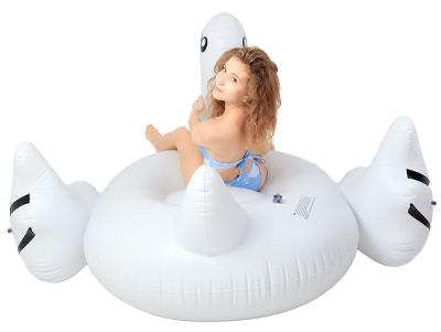 Cina Grandi piscine gonfiabili galleggiante cigno bianco giocattolo galleggiante 190 x 190 x 130 cm in vendita