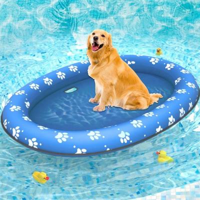 Cina Dog Party Pool Float Inflatabile Floating Dog Toy Dog Pool Float in vendita