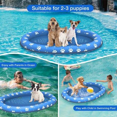 Cina Dog Party Pool Float Inflatabile Floating Dog Toy Dog Pool Float in vendita