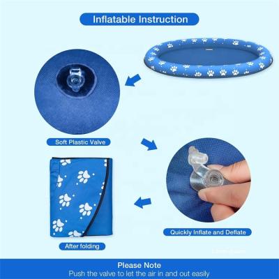 Cina Dog Party Pool Float Inflatabile Floating Dog Toy Dog Pool Float in vendita