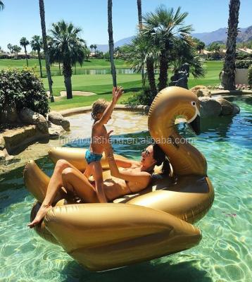 Cina Anello di nuoto gonfiabile nero per le feste Flamingo in vendita