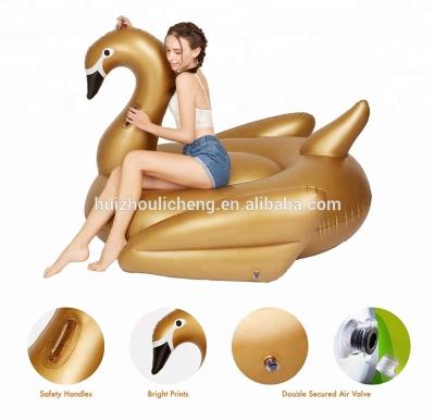 Cina Anello di nuoto gonfiabile nero per le feste Flamingo in vendita