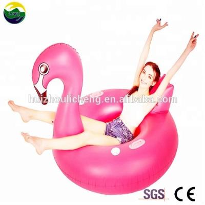 Cina Gioco sportivo Poltrona gonfiabile rosa Flamingo galleggiante da 100 kg a 500 kg in vendita