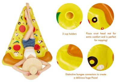 Cina Piscine gonfiabili all'aria aperta galleggiante 180 x 130 cm nuoto acqua soffiare pizza fetta per porta in vendita