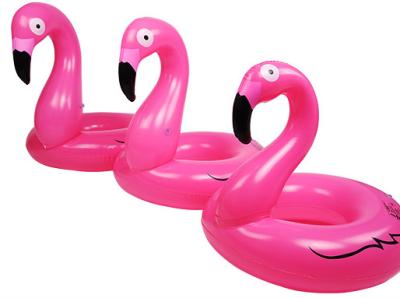 Cina Pelle di farfalla OEM galleggiante in PVC gonfiabile galleggiante in piscina di flamingo rosa in vendita