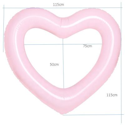 Cina Piscine per adulti Float Beach Anelli gonfiabili 115 X 115cm Piscine gonfiabili rosa a forma di cuore in vendita
