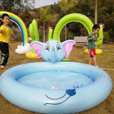 Cina LC Animal Elephant Splash Piscina a pianale gonfiabile Piscina a spruzzo Piscina gonfiabile con spruzzo in vendita