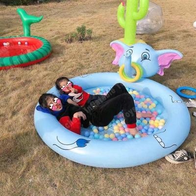 Cina LC Animal Elephant Splash Piscina a pianale gonfiabile Piscina a spruzzo Piscina gonfiabile con spruzzo in vendita