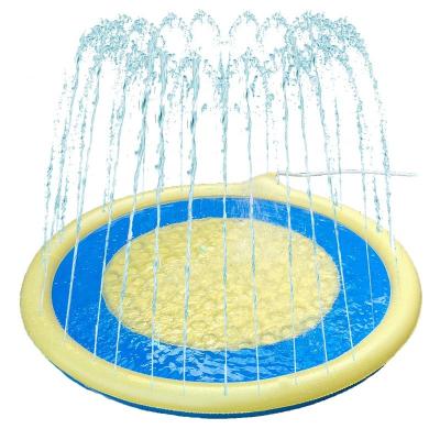 Cina Morbido Comodo Bottom Sprinkler Play Mat Acqua Rotonda Splash Pad Mat di bolla in vendita