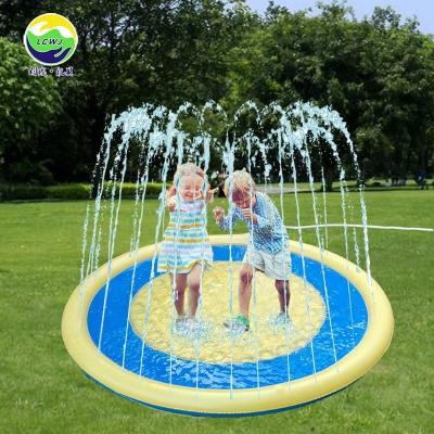 Cina Morbido Comodo Bottom Sprinkler Play Mat Acqua Rotonda Splash Pad Mat di bolla in vendita