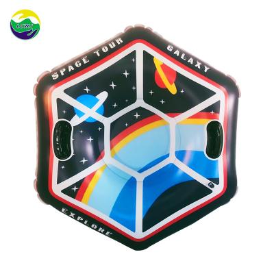 China Brinquedos de neve infláveis HexagonaL Tubos de neve de borracha para trenós de esqui à venda