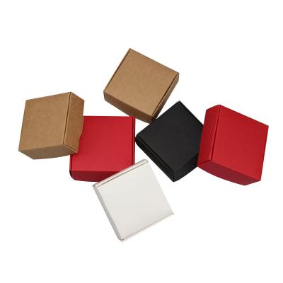China kraft paper plain one color soaps paper box without printing for sale
