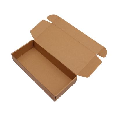 China Cheap folding corrugated flower packaging box brown kraft paper boxes for sale