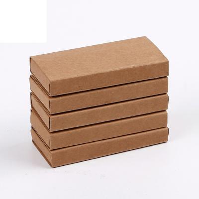 China Handmade matches boxes kraft paper candle matches empty box for sale