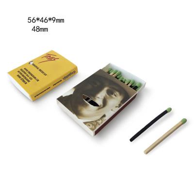 China Custom printing personal logo colored matches with wooden stick for sale