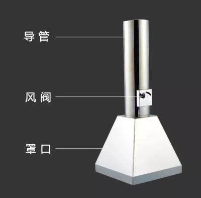Cina Cappuccio atomico di Hood Stainless Steel Welding Fume del vapore del laboratorio in vendita