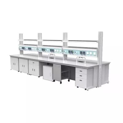 Cina Di legno biologico d'acciaio del banco di laboratorio del laboratorio della parete della scuola chimica del banco in vendita