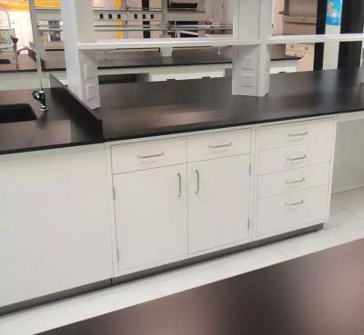 Cina Parete d'acciaio piena Benche del laboratorio di biotecnologia della Tabella di funzionamento del laboratorio di chimica con il lavandino in vendita
