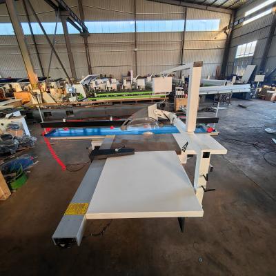 China 8000r/min Scoring Speed CNC-6132 Double Blade Sliding Table Saw for Construction Works for sale