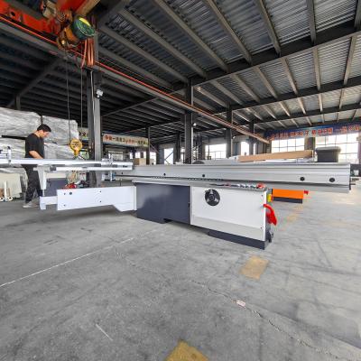 China Máquina de corte de madera de mesa corredera de precisión semiautomática de 3200 mm en venta