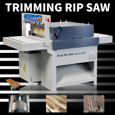 Cina MJ141-0650 Automazione orizzontale Taglio di legno Multi Rip Trimming Saw Machine per segatura in vendita